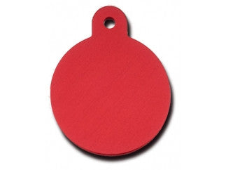 Red Circle Dog ID Tag – Athletic Pets